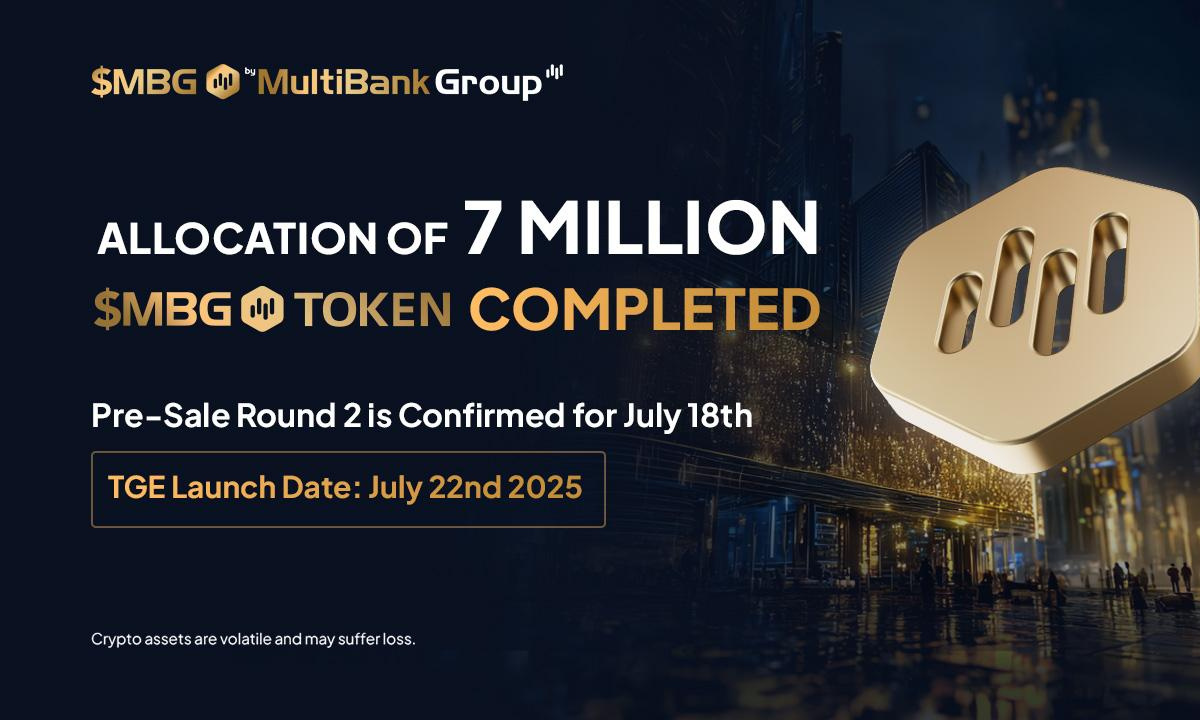 MultiBank Group Announces 7 Million $MBG Tokens Sold Out in Under One ...